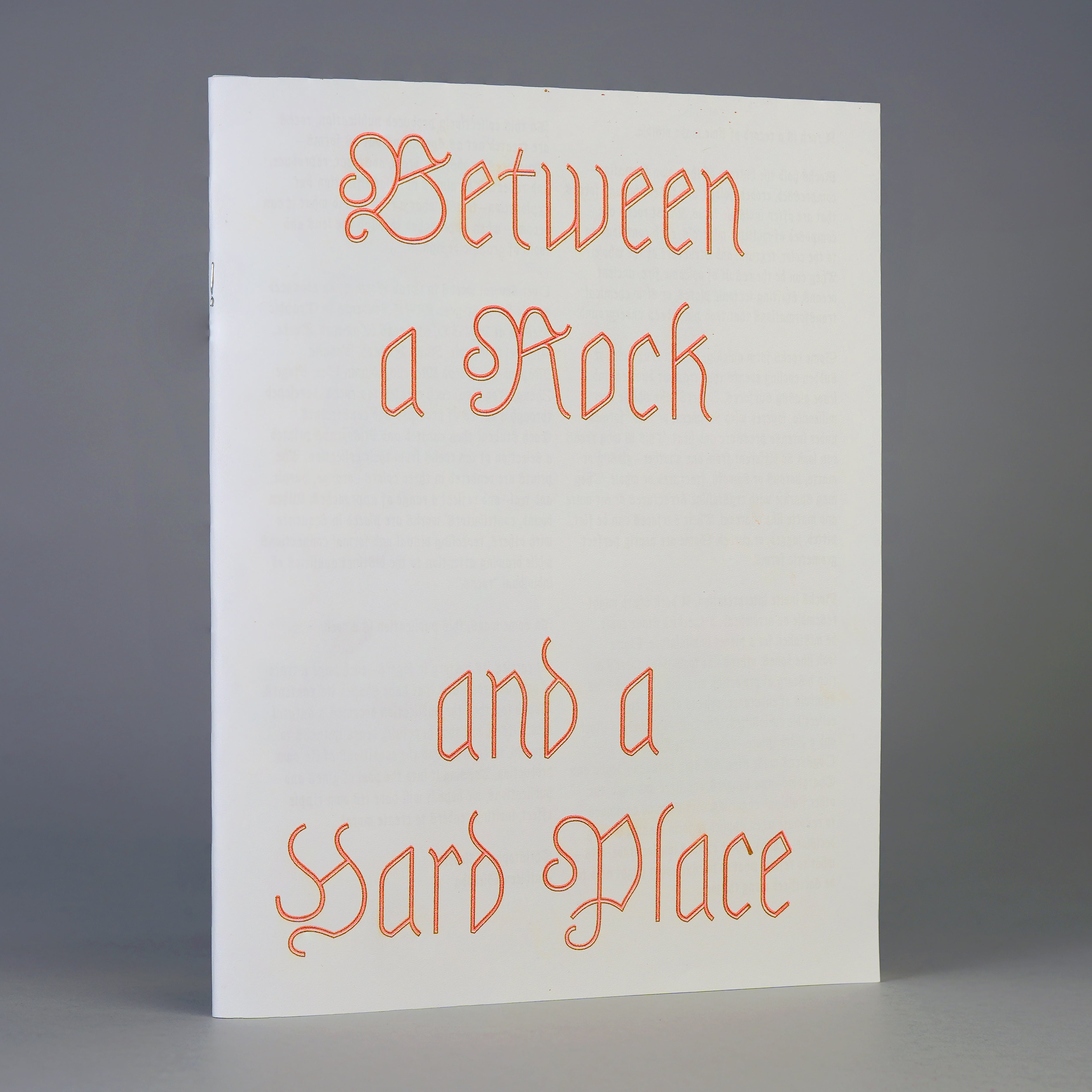 Between A Rock and a Hard Place – Draw Down