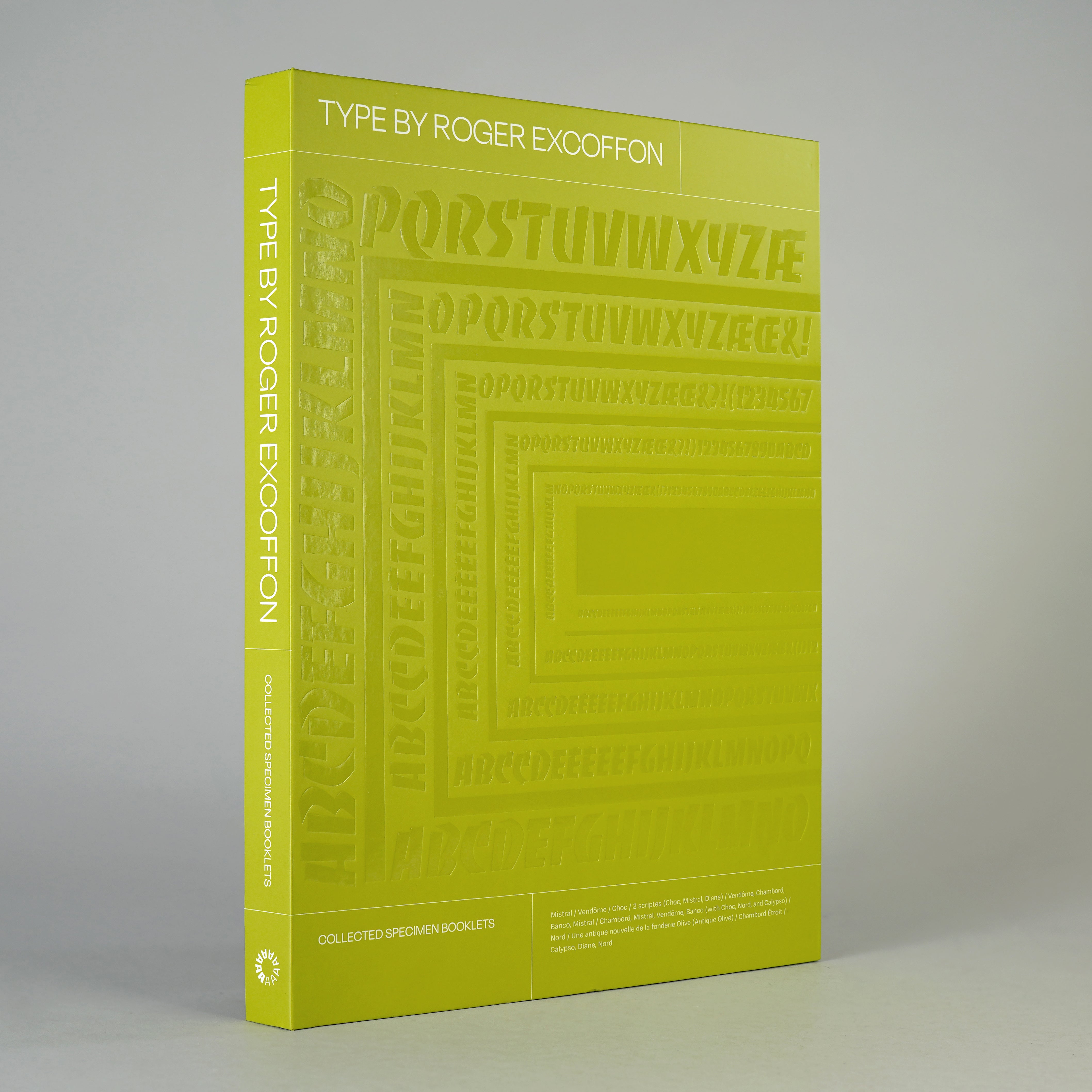 Type by Roger Excoffon: Collected Specimen Booklets – Draw Down