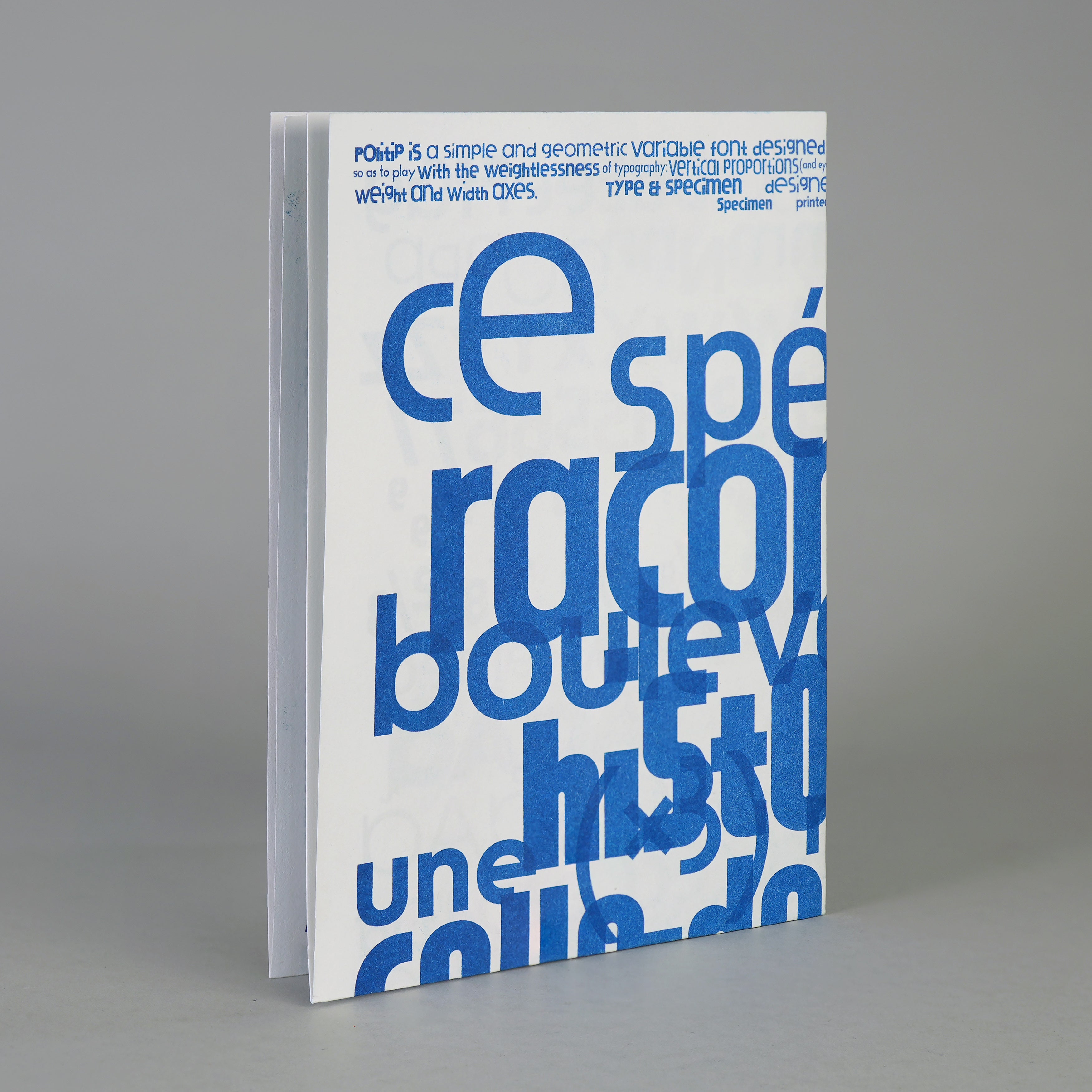 Politip Type Specimen (A3 Version, 2024) – Draw Down