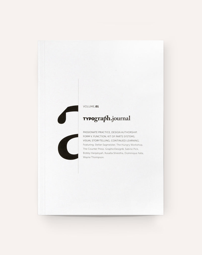 Typograph.Journal Vol. 01 – Draw Down